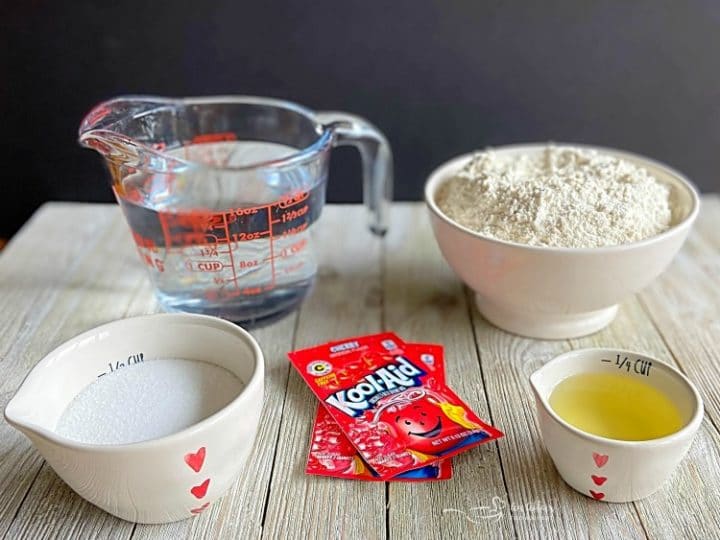 Homemade Play-Doh - Made with simple pantry ingredients and Koolaid