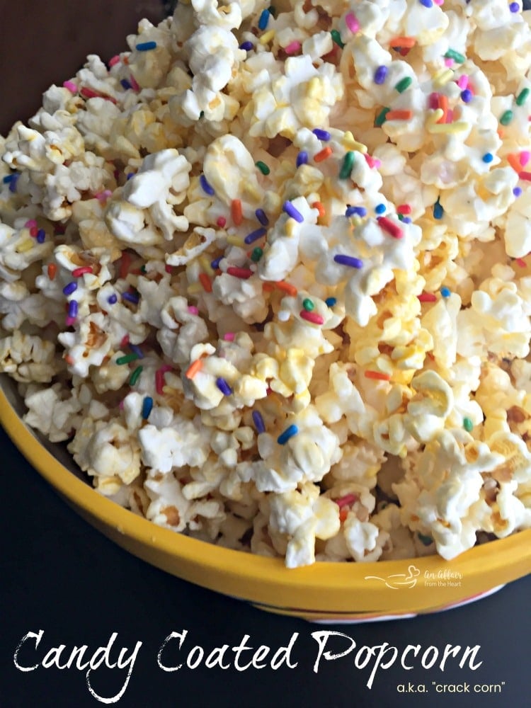 Candy Coated Popcorn a.k.a. "Crack Corn" because it's so addicting!