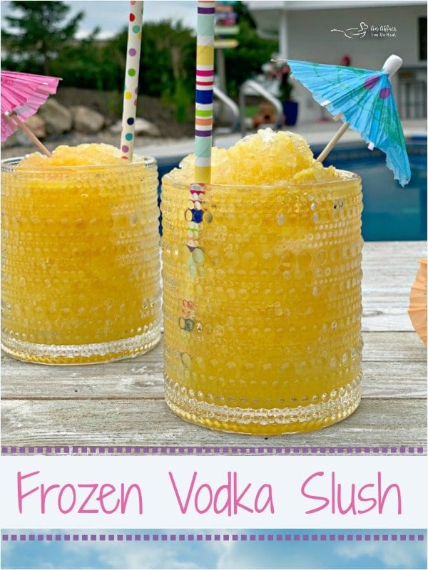 Frozen Vodka Slush - SImply made citrus frozen slush cocktails.