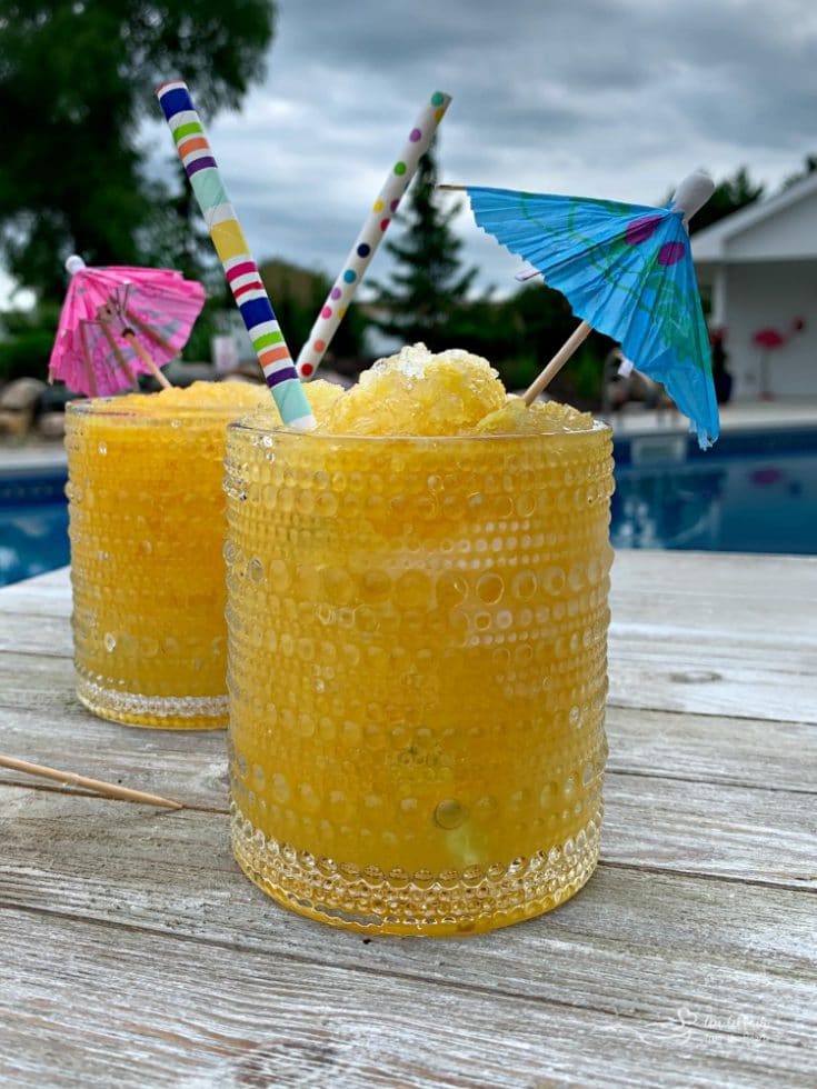 Frozen Vodka Slush - SImply made citrus frozen slush cocktails.