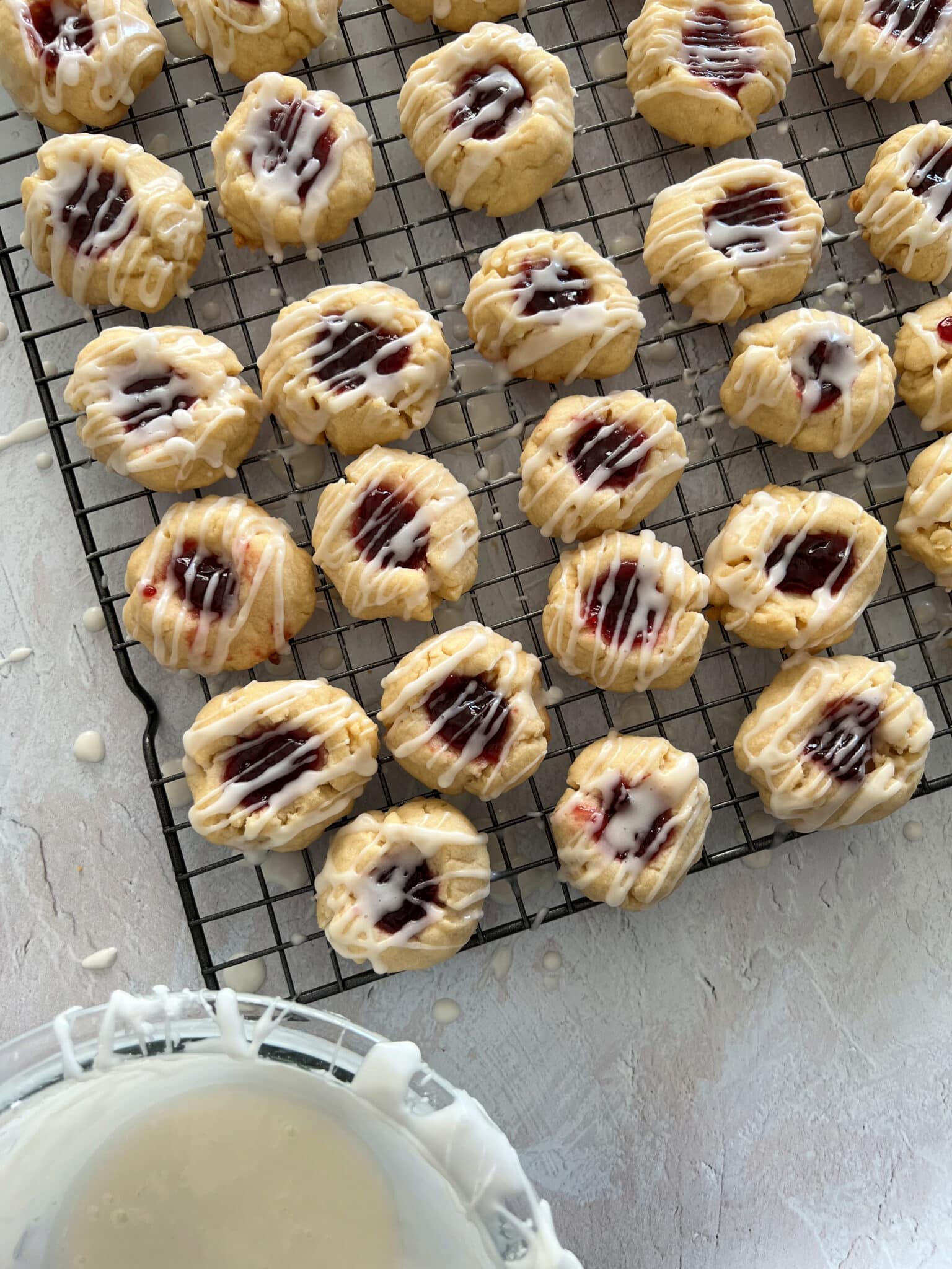 Almond Raspberry Shortbread Thumbprints