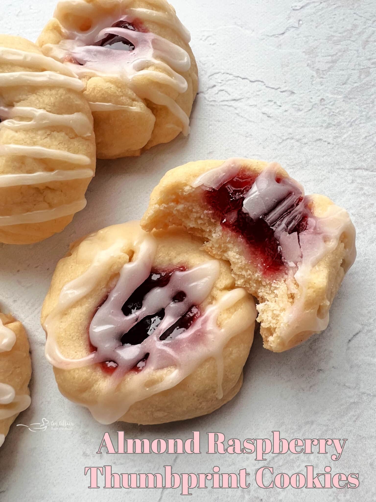 Almond Raspberry Shortbread Thumbprints