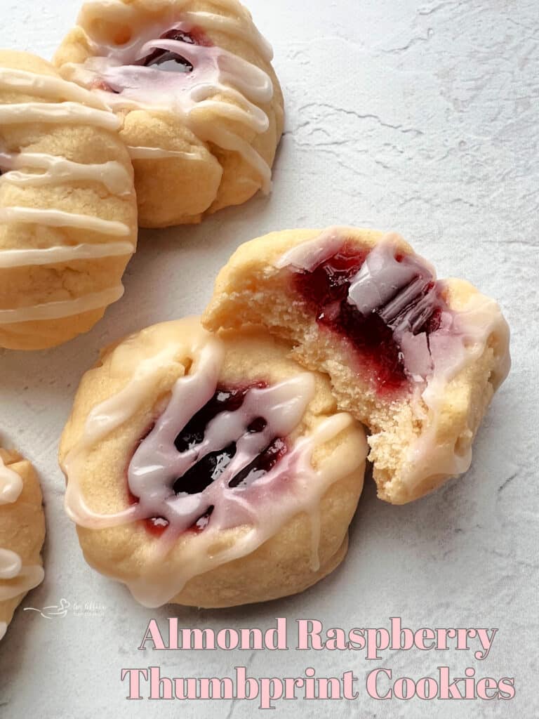 Almond Raspberry Shortbread Thumbprints