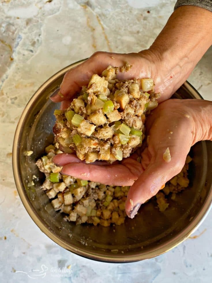 My Mom's Sausage & Sage Dressing - The only Thanksgiving Stuffing