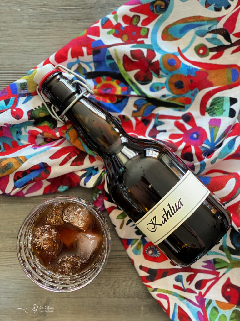 Homemade Kahlua - An Affair from the Heart making kahlua from scratch