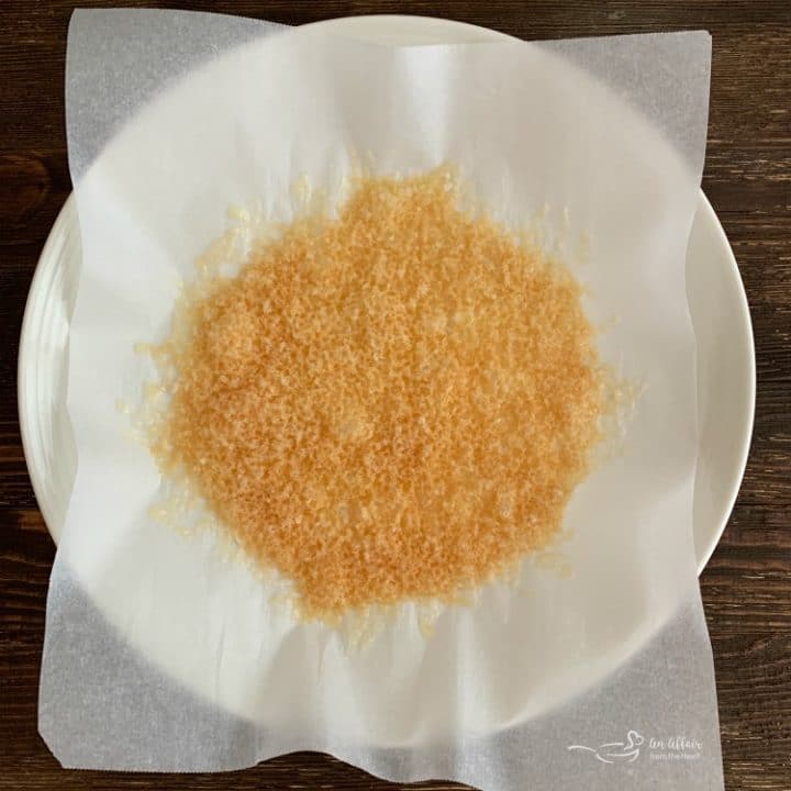 Beautiful Parmesan Cheese Bowls made in the microwave.