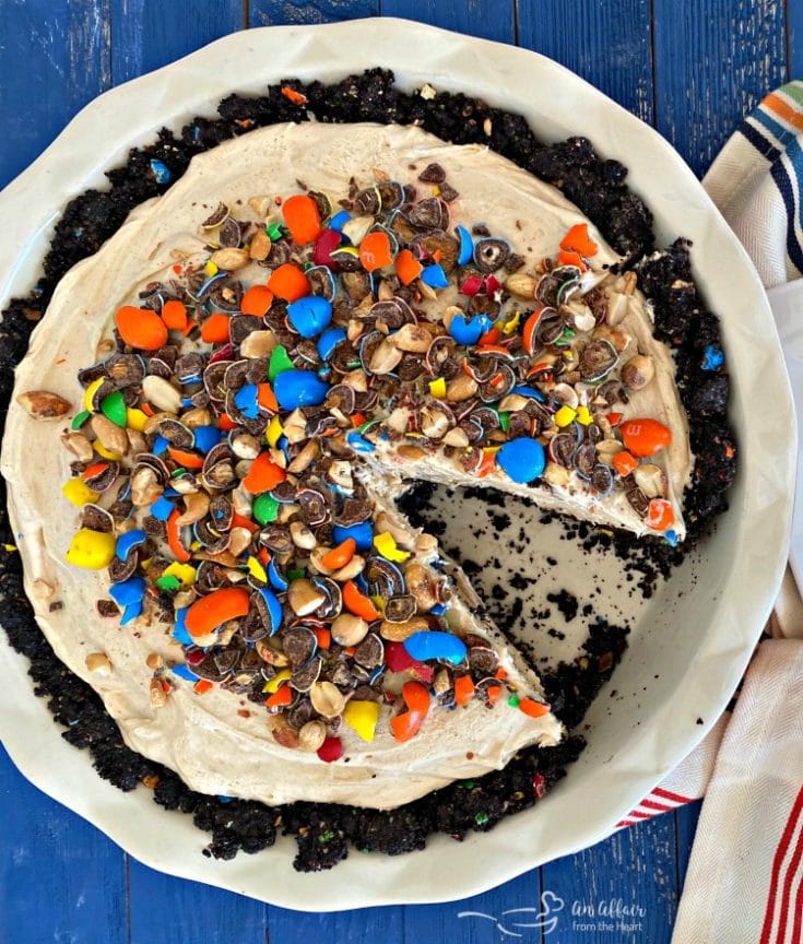 Peanut M&M Peanut Butter Pie For A Real Dessert Treat