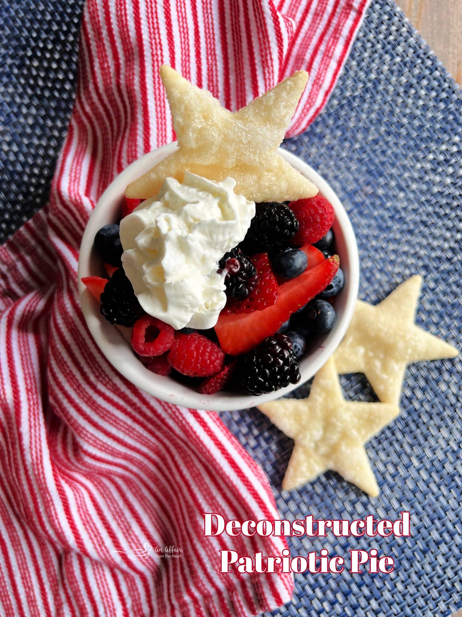 Deconstructed Patriotic Pies