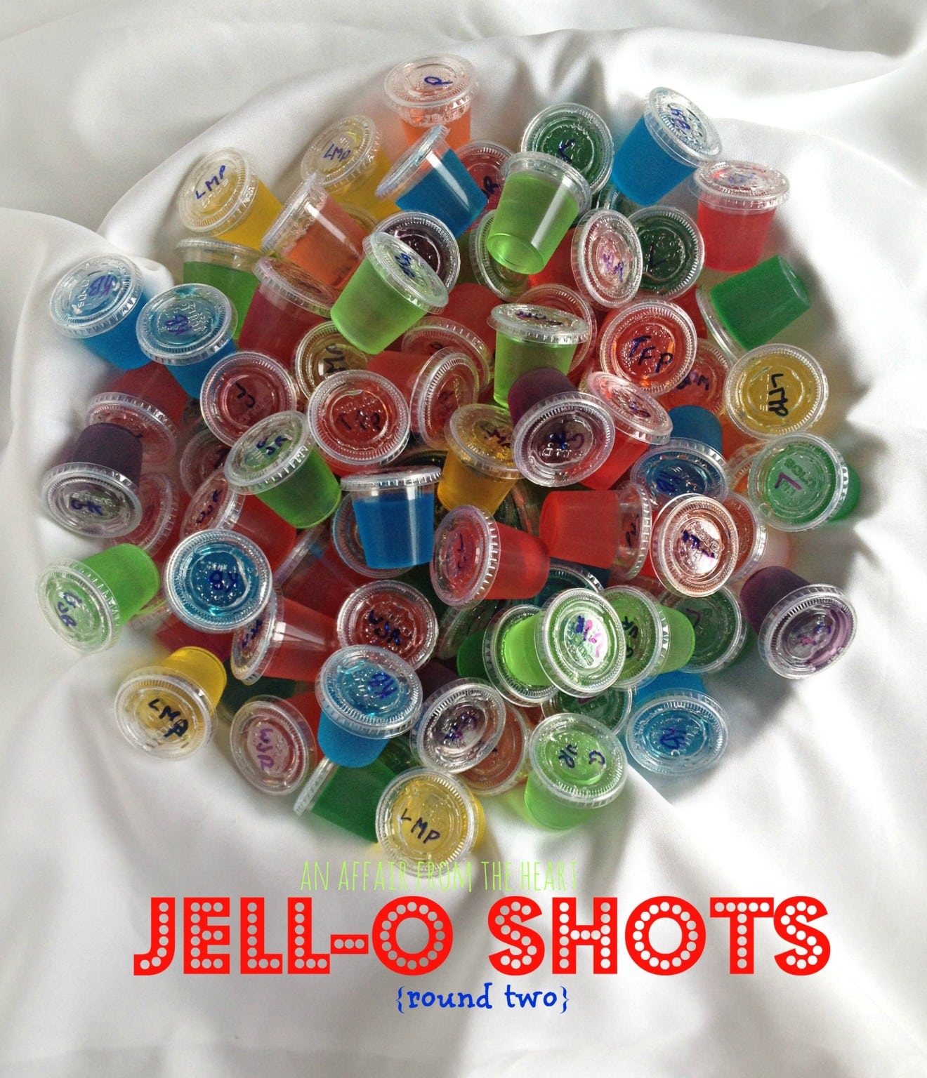 Jell-o Shots - 8 Different Flavors!! - An Affair from the Heart