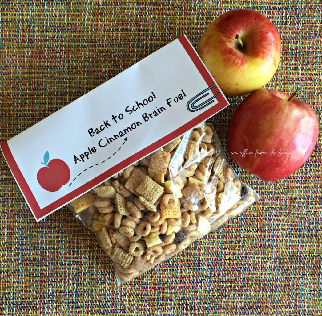 Back to School - Apple Cinnamon Brain Fuel {includes free printable}