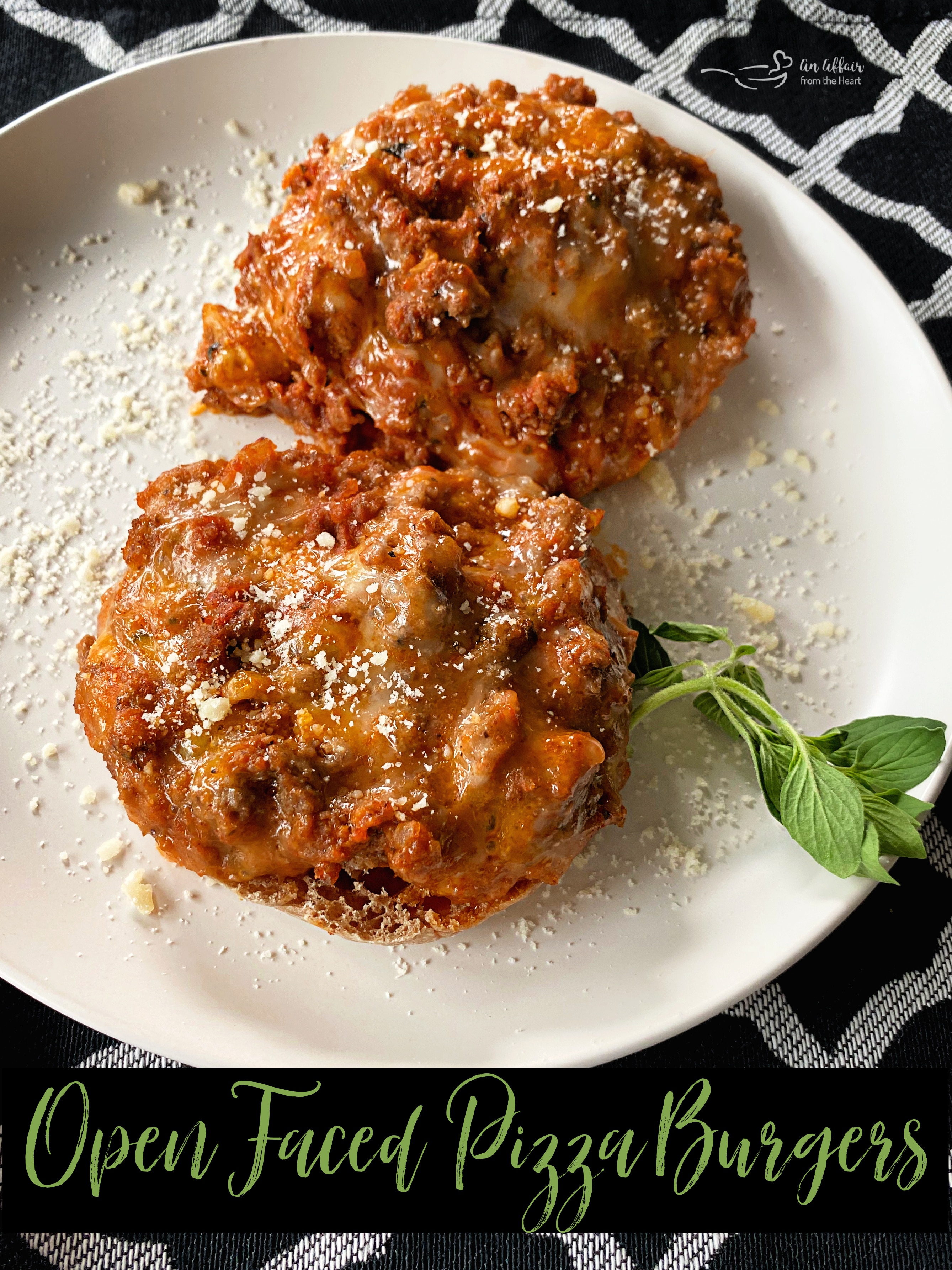 Open-Faced Pizza Burgers are a ground beef and cheese pizza delight!