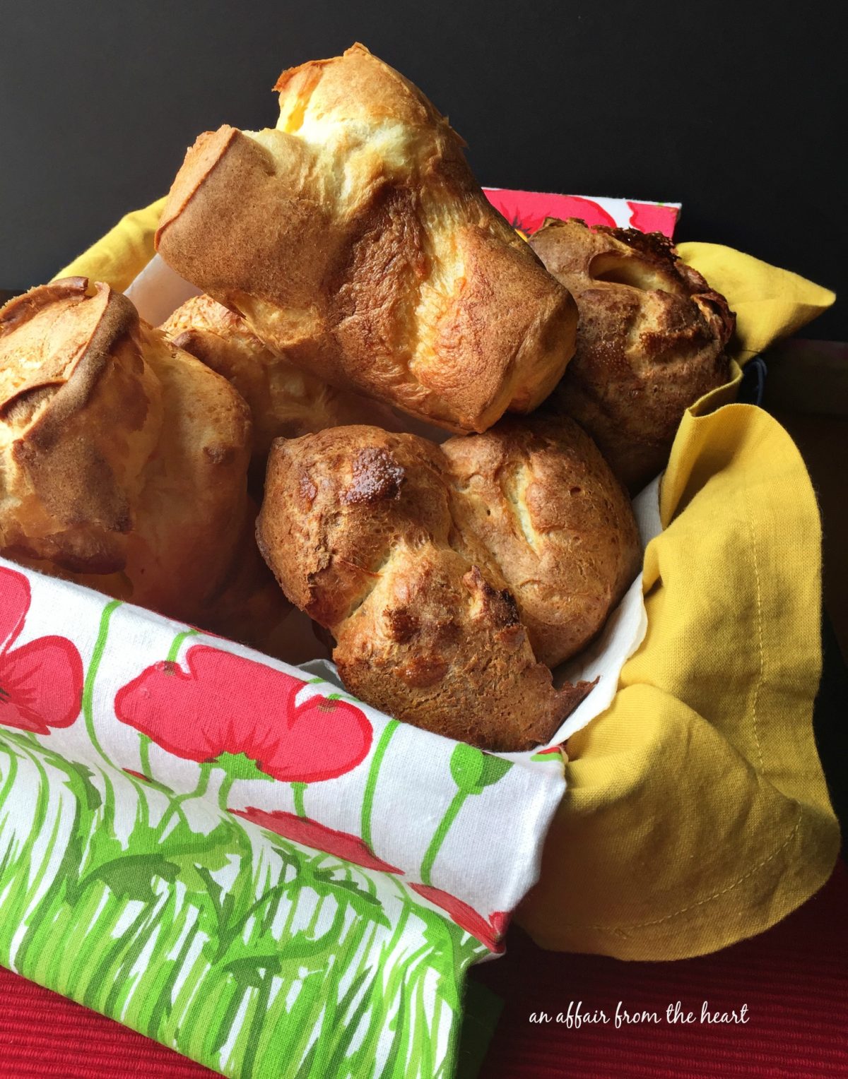 Old Fashioned Pop Overs with Cherry Butter