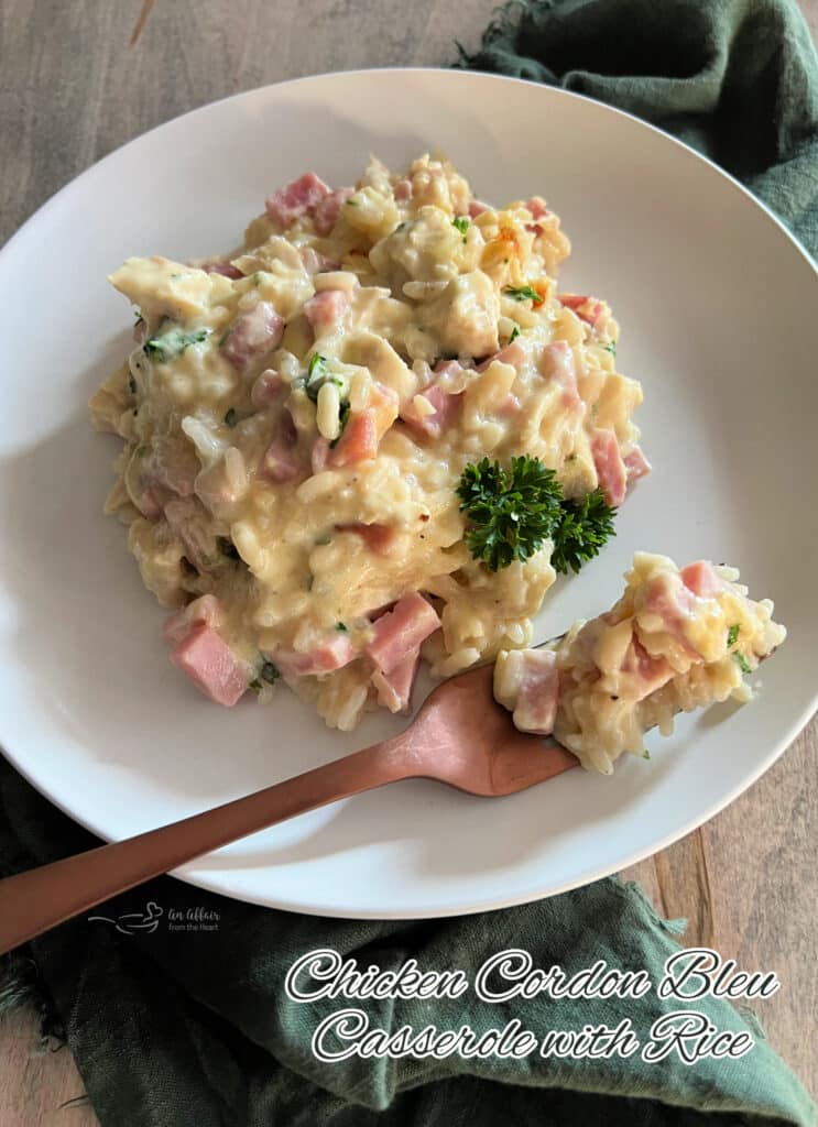 Easy Chicken Cordon Bleu Casserole with Rice