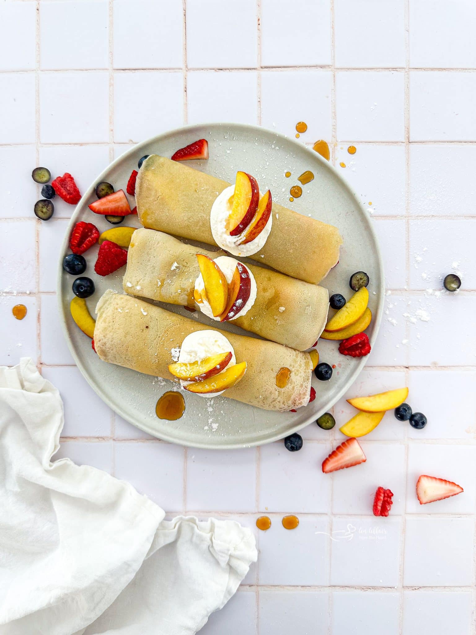 Sweet Crepes with Summer Fruits | An Affair from the Heart