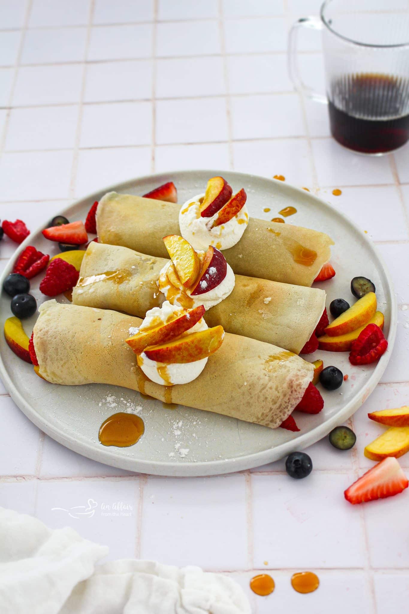 Sweet Crepes with Summer Fruits | An Affair from the Heart
