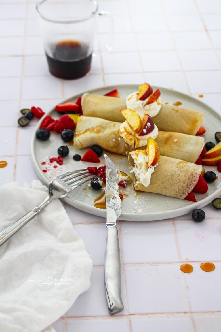 Sweet Crepes with Summer Fruits | An Affair from the Heart