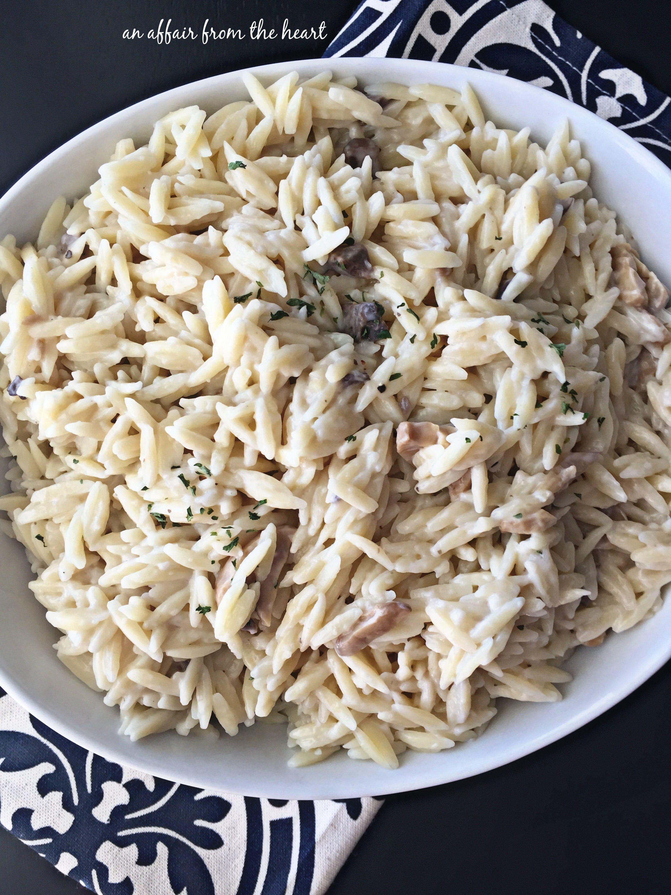 Creamy Mushroom Orzo