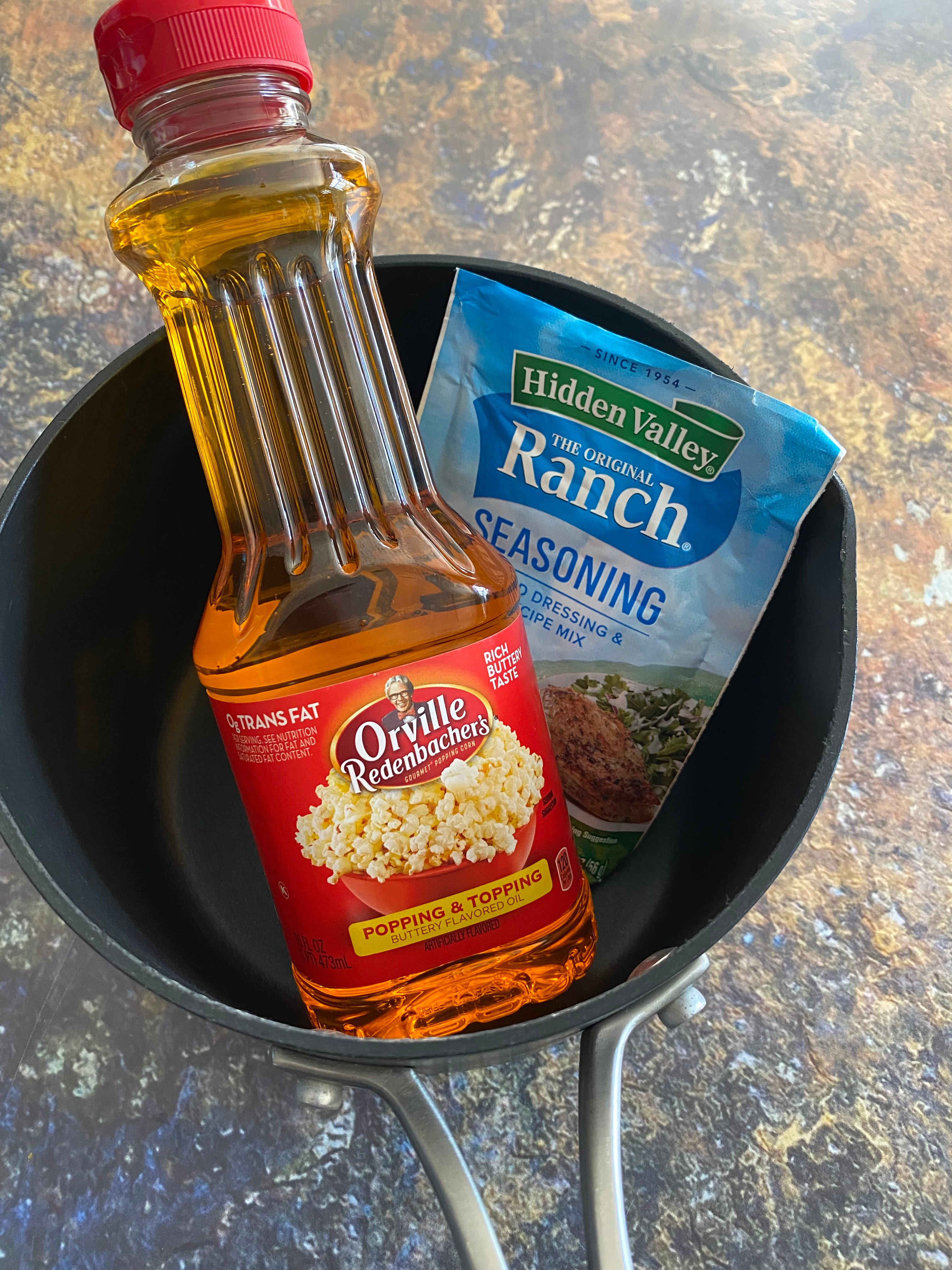 Touchdown Snack Mix - Made with Popcorn Oil & Ranch Mix