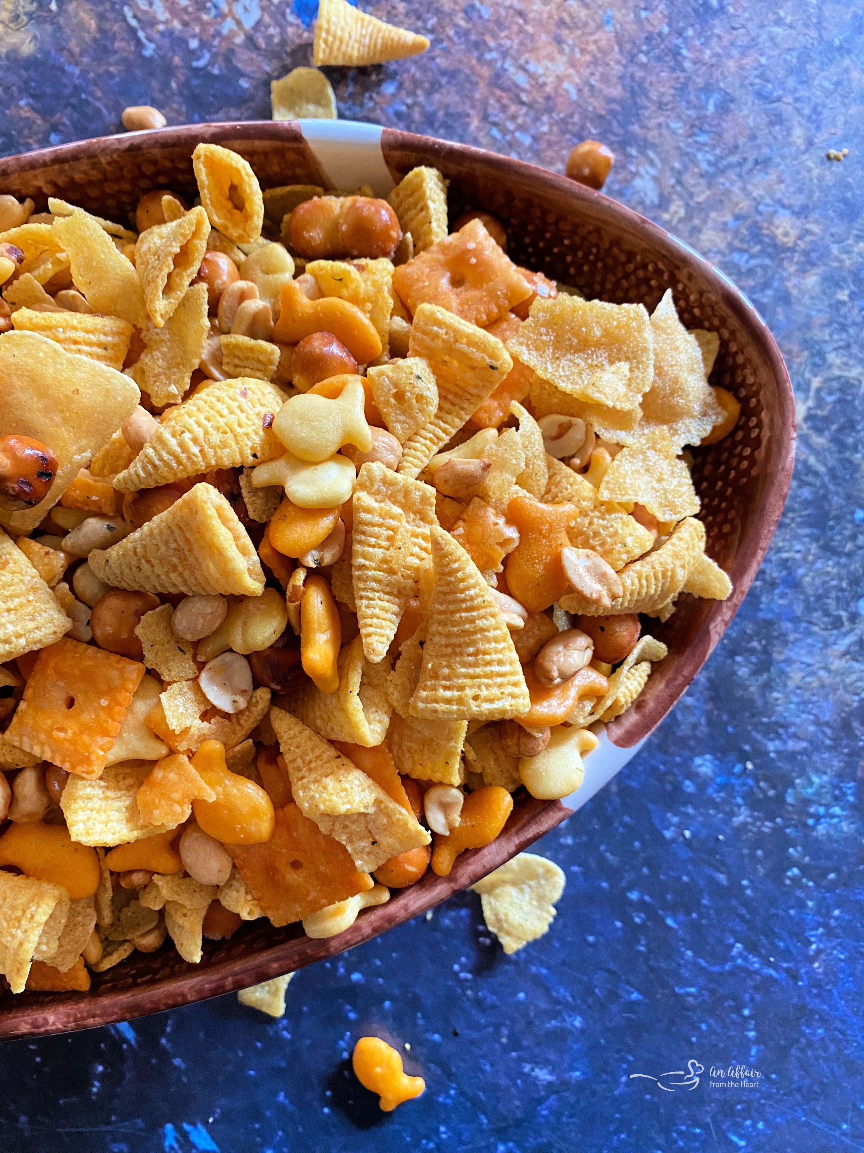 Scrumptious Touchdown Snack Mix - Made with Popcorn Oil & Ranch Mix