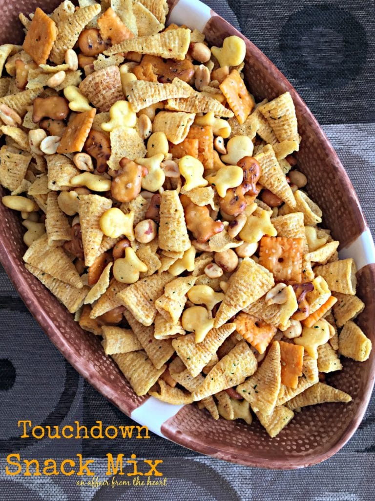 Scrumptious Touchdown Snack Mix - Made with Popcorn Oil & Ranch Mix