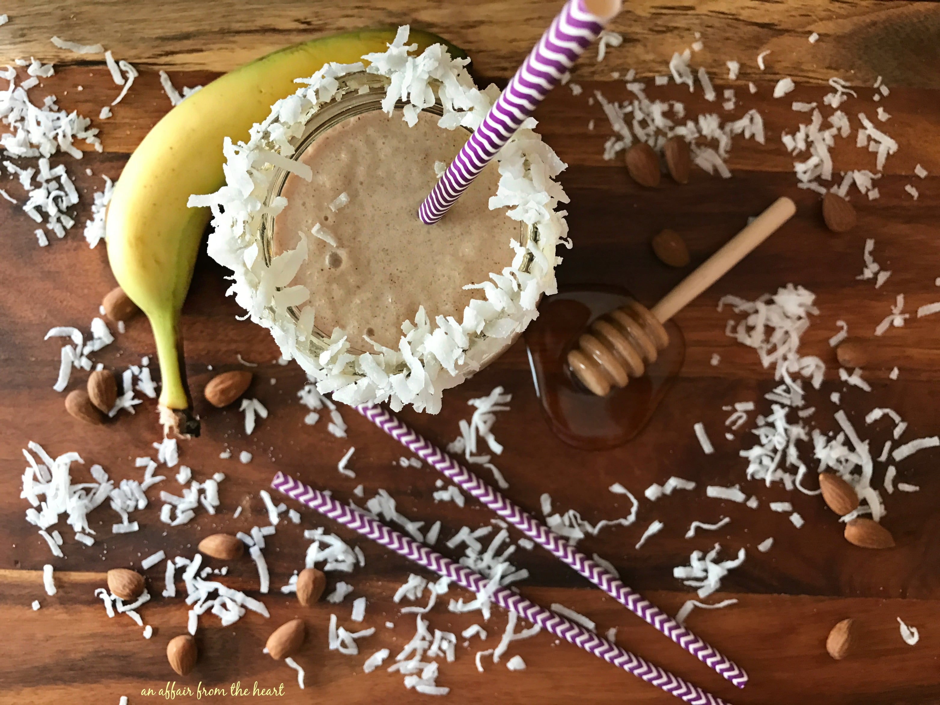 Nutty Monkey Smoothie - You'll go BANANAS over this Almond Butter Smoothie