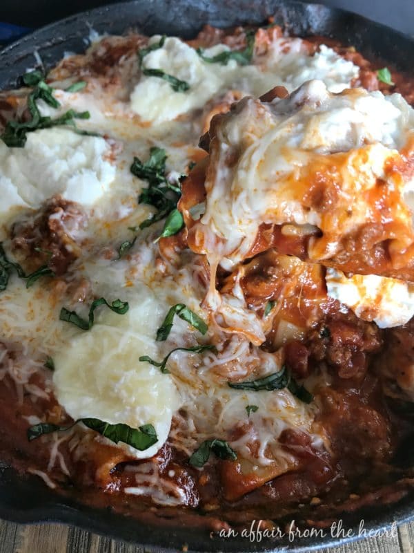 Skillet Lasagna -All of the lasagna taste you love, in one pan in 30 ...
