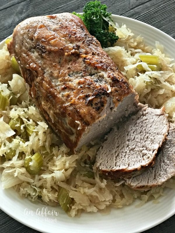 Easy Pork Roast With Sauerkraut in Oven - White Forend