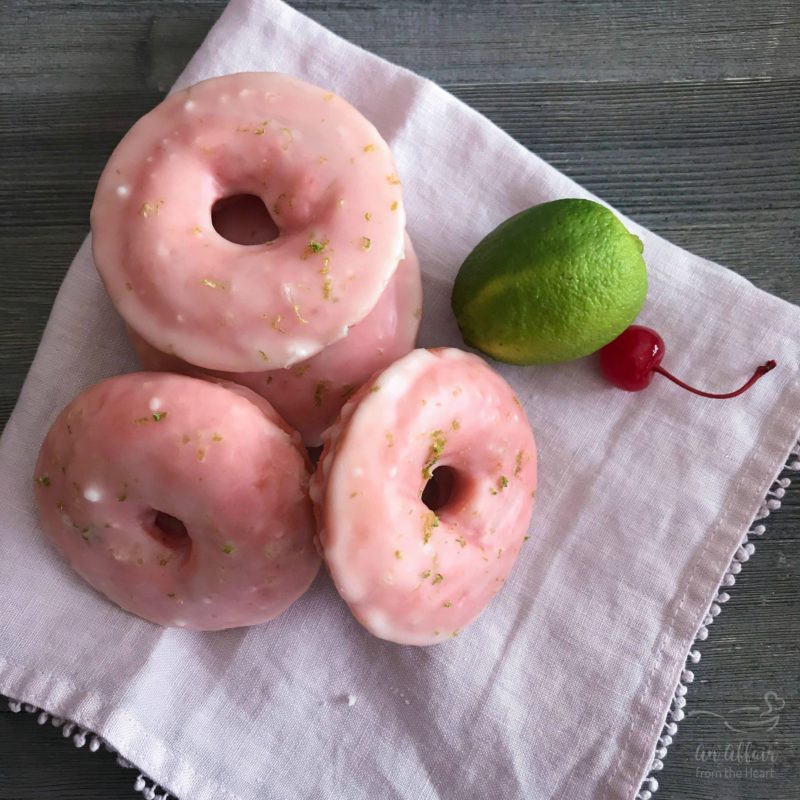 Sweet and Tart Baked Cherry Limeade Donuts perfect anytime!