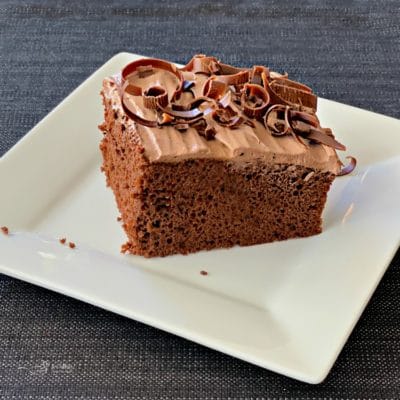 Chocolate Pudding Frosting Recipe - Light, fluffy, mousse-like frosting.