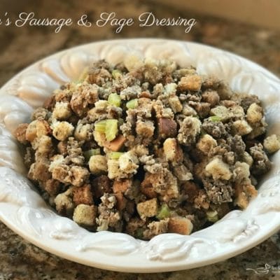 My Mom's Sausage & Sage Dressing - (Sausage Stuffing Recipe)