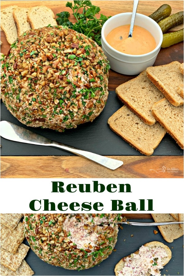 Reuben Cheese Ball - A Reuben Holiday Appeitizer