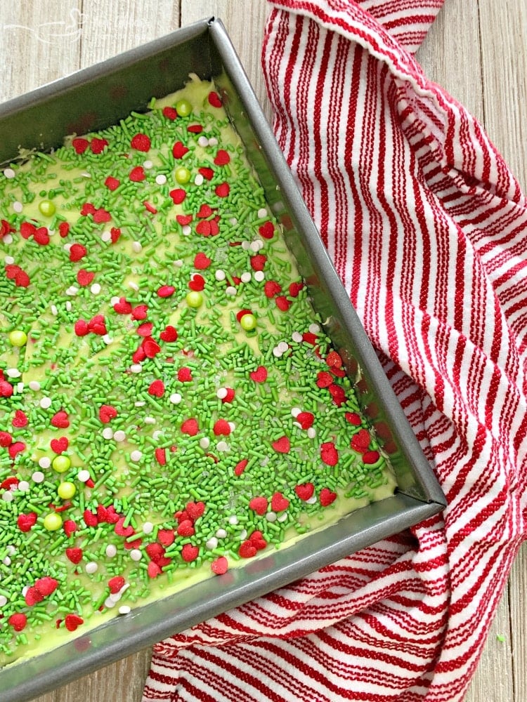 Grinch Fudge - White Chocolate Fudge Gone Grinch!