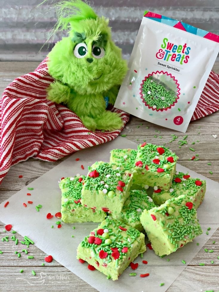 Grinch Fudge - White Chocolate Fudge Gone Grinch!