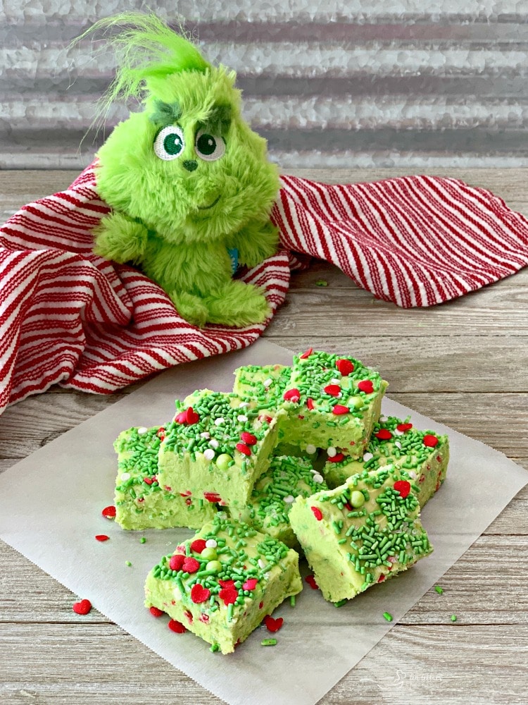 Grinch Fudge - White Chocolate Fudge Gone Grinch!