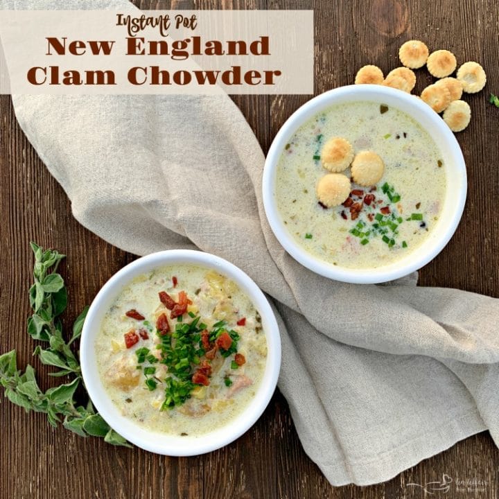 Instant Pot New England Clam Chowder Recipe - Simply Delicious.