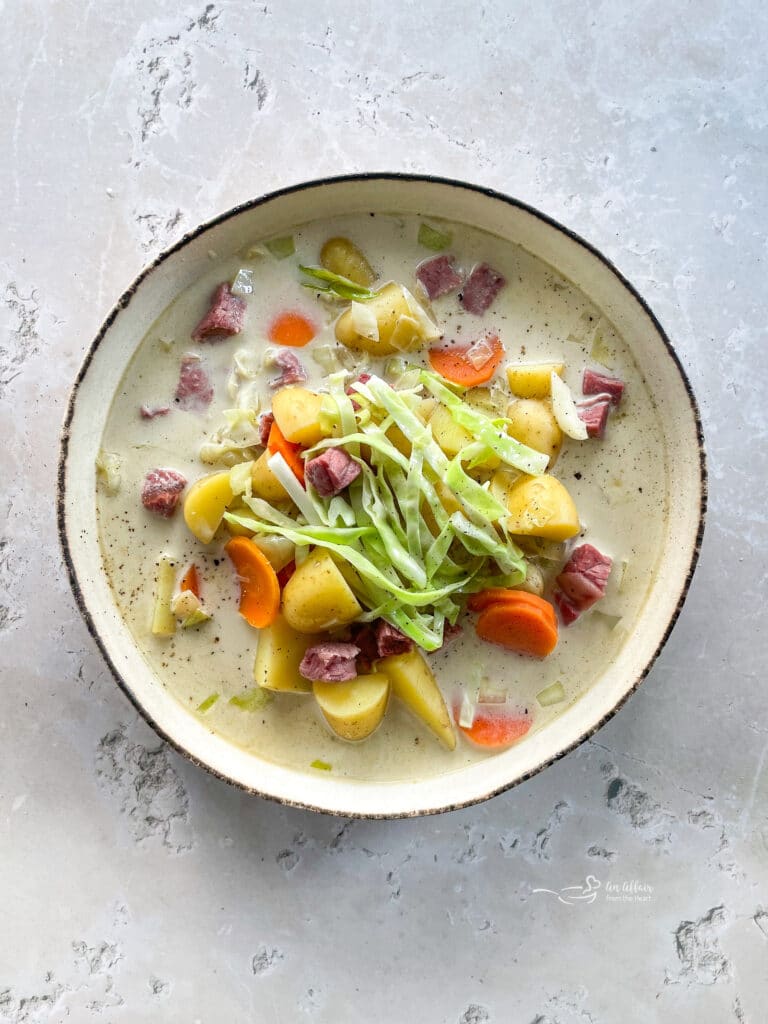 Creamy Corned Beef & Cabbage Soup (Comforting Soup!)
