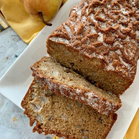 Pear Bread - Perfectly Spiced Quick Bread with Pears