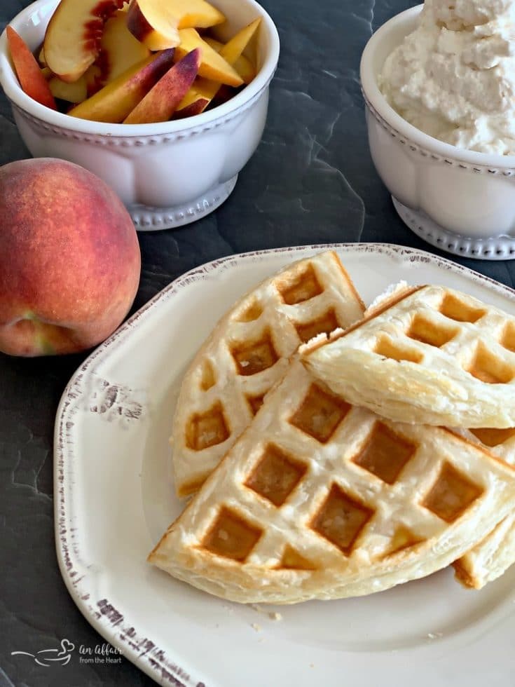 Puffles - Puff Pastry Waffles - light and flaky pastry waffles.