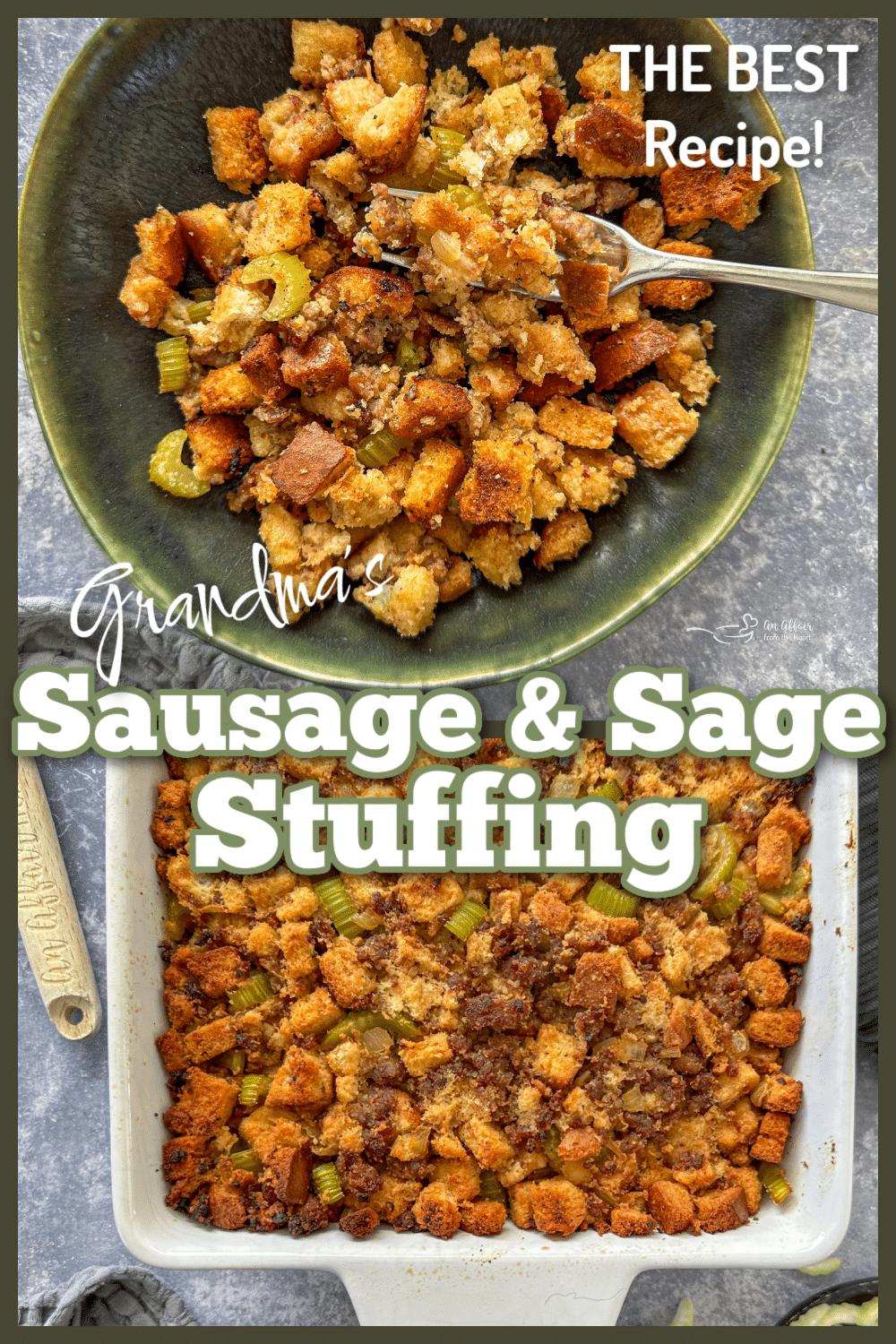 My Mom's Sausage & Sage Dressing - (Sausage Stuffing)