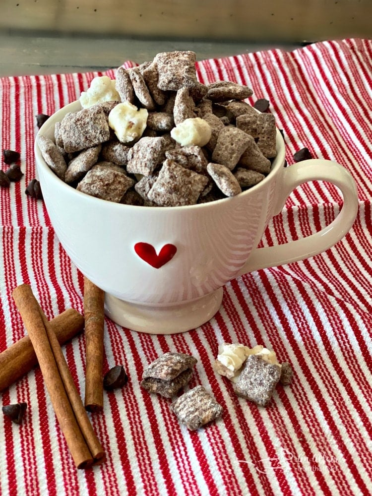 Mexican Hot Chocolate Chex Mix - A new twist on Puppy Chow!