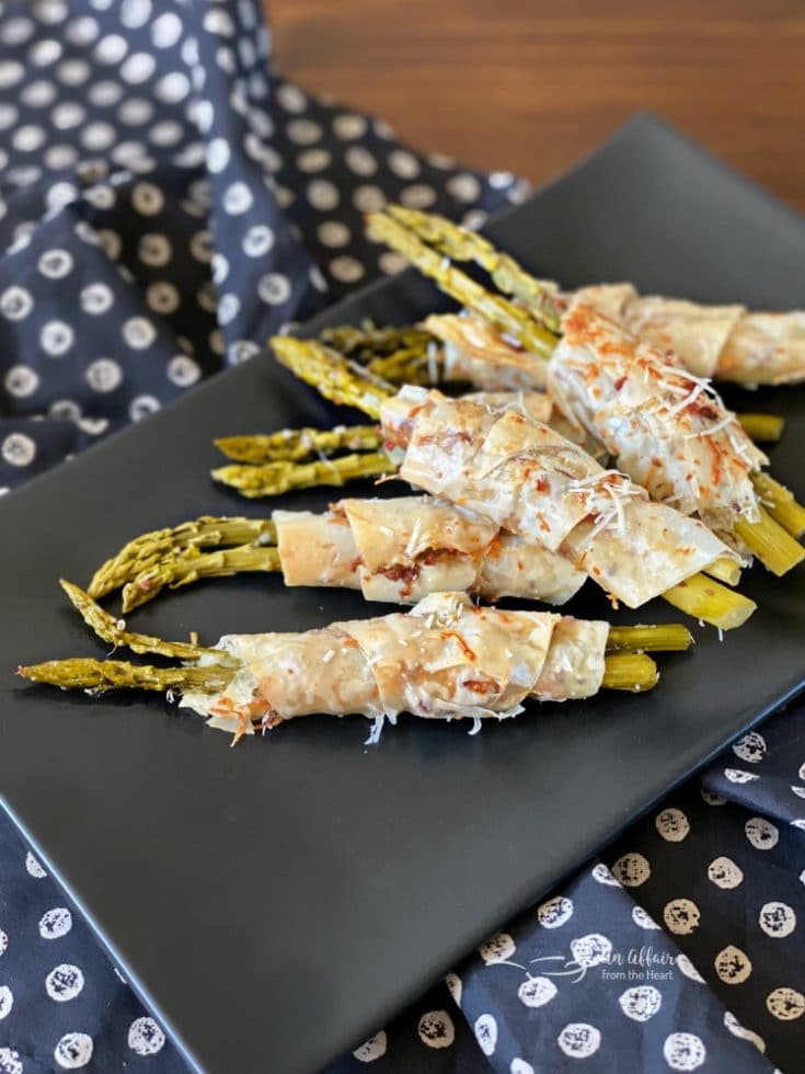 Bacon & Cheese Phyllo Wrapped Pickled Asparagus -Hot Appetizer Recipe