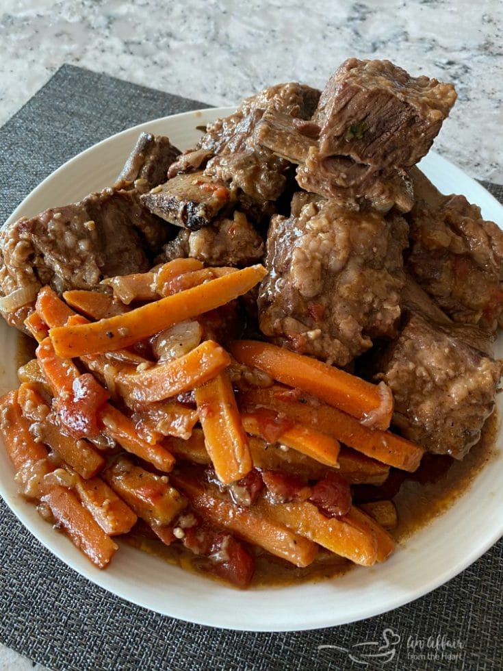 Fall off the bone Braised Beef Short Ribs in Red-Eye Gravy