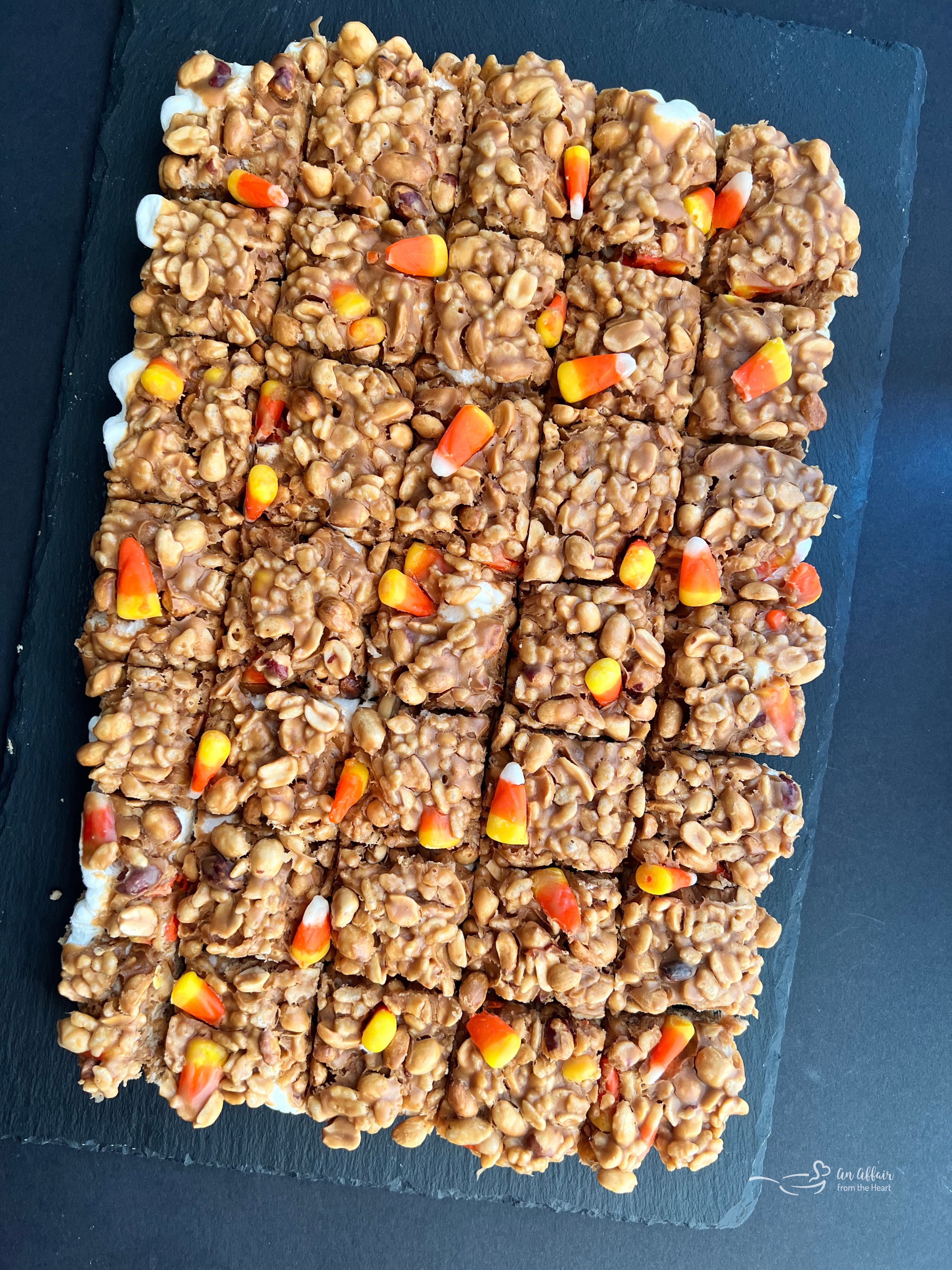 Candy Corn Salted Nut Roll Bars