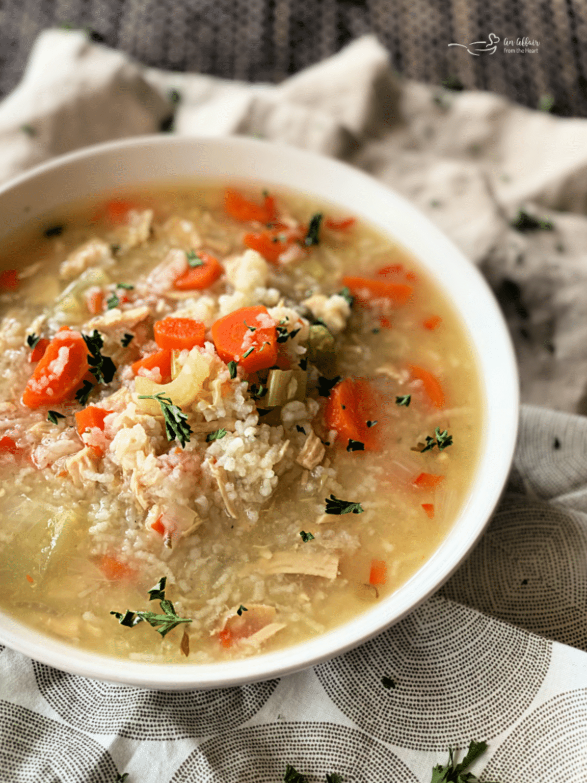 Instant Pot Chicken and Rice Soup a delicious 30 minute meal!