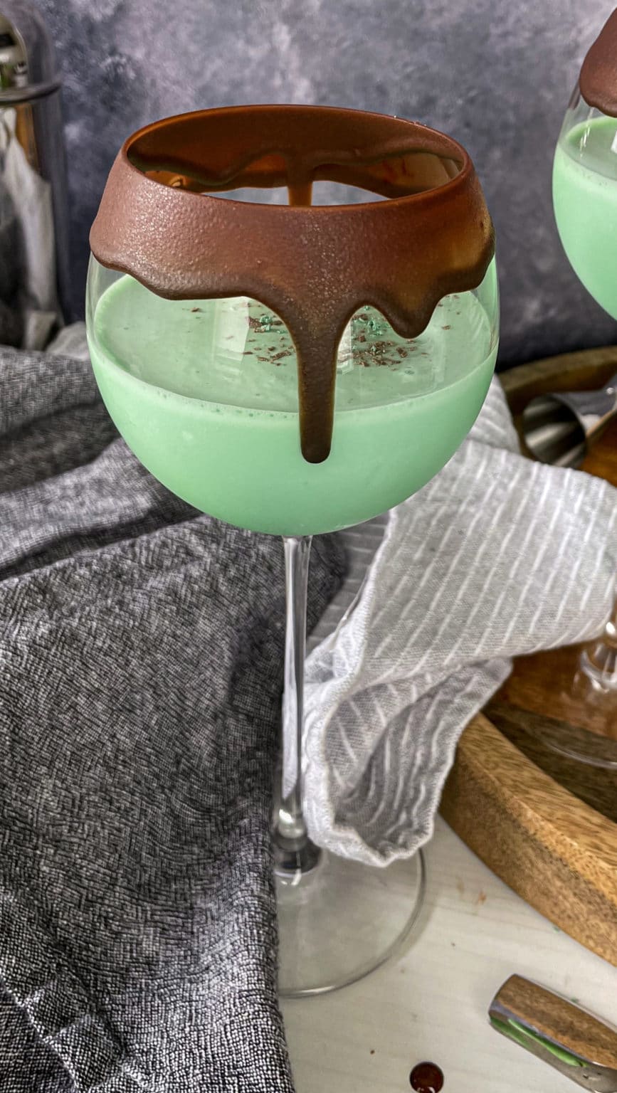 The BEST Grasshopper Cocktail - Boozy Chocolate Mint Ice Cream Drink