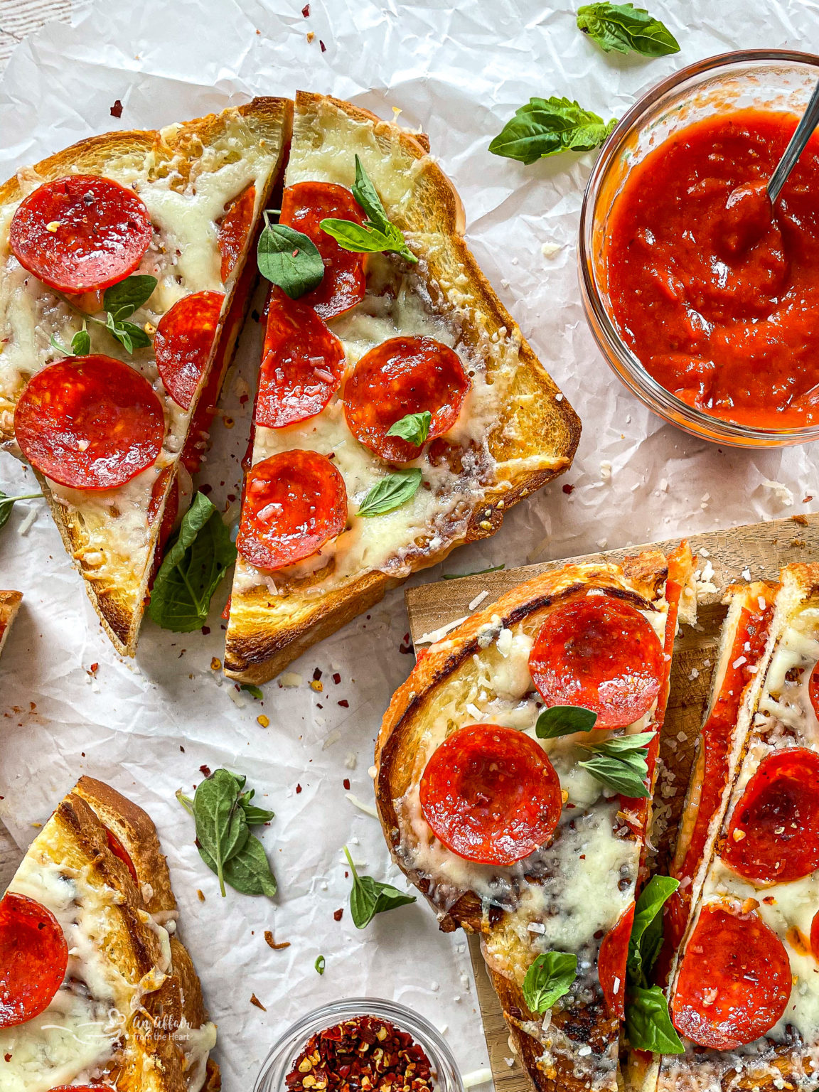 Pepperoni Pizza Grilled Cheese Sandwiches - Fresh & Delicious