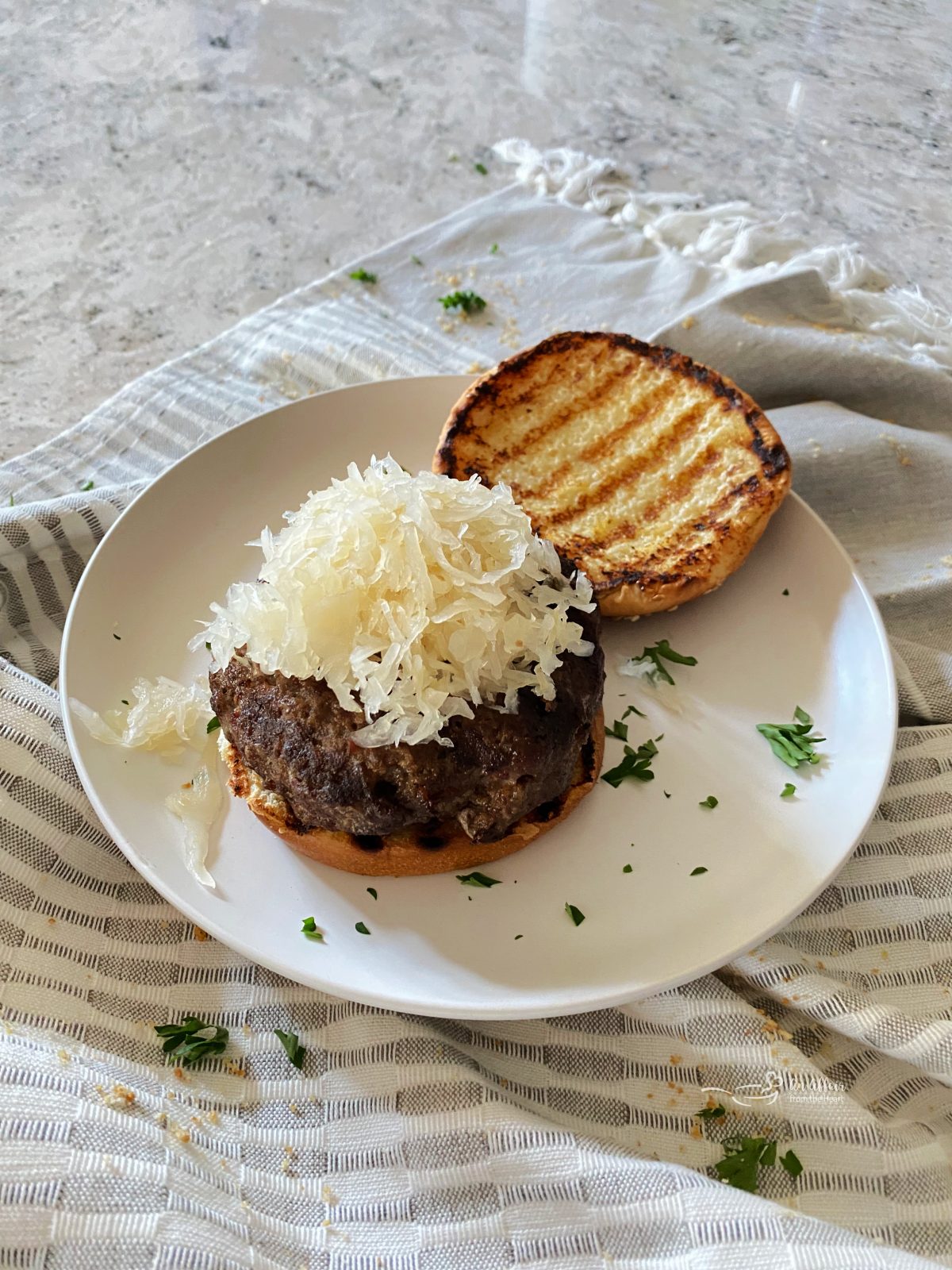 Swiss Cheese Krautburgers - Kraut Burgers by An Affair from the Heart