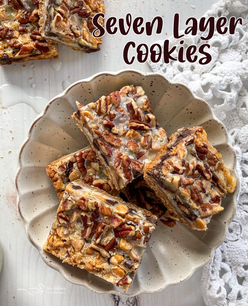 Seven Layer Cookies - the easiest, tastiest cookie bar you'll ever make!