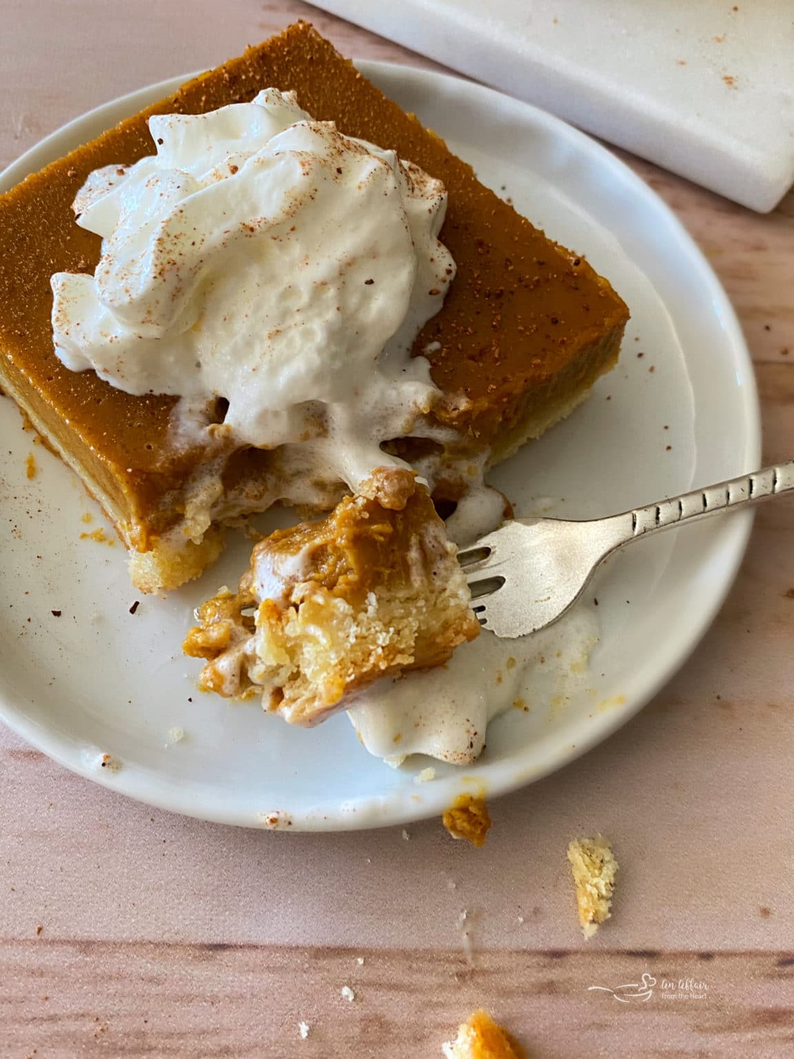 PUMPKIN PIE BARS with Shortbread Crust