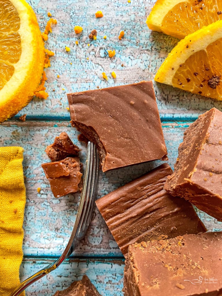 Chocolate Orange Fudge - An Affair from the Heart